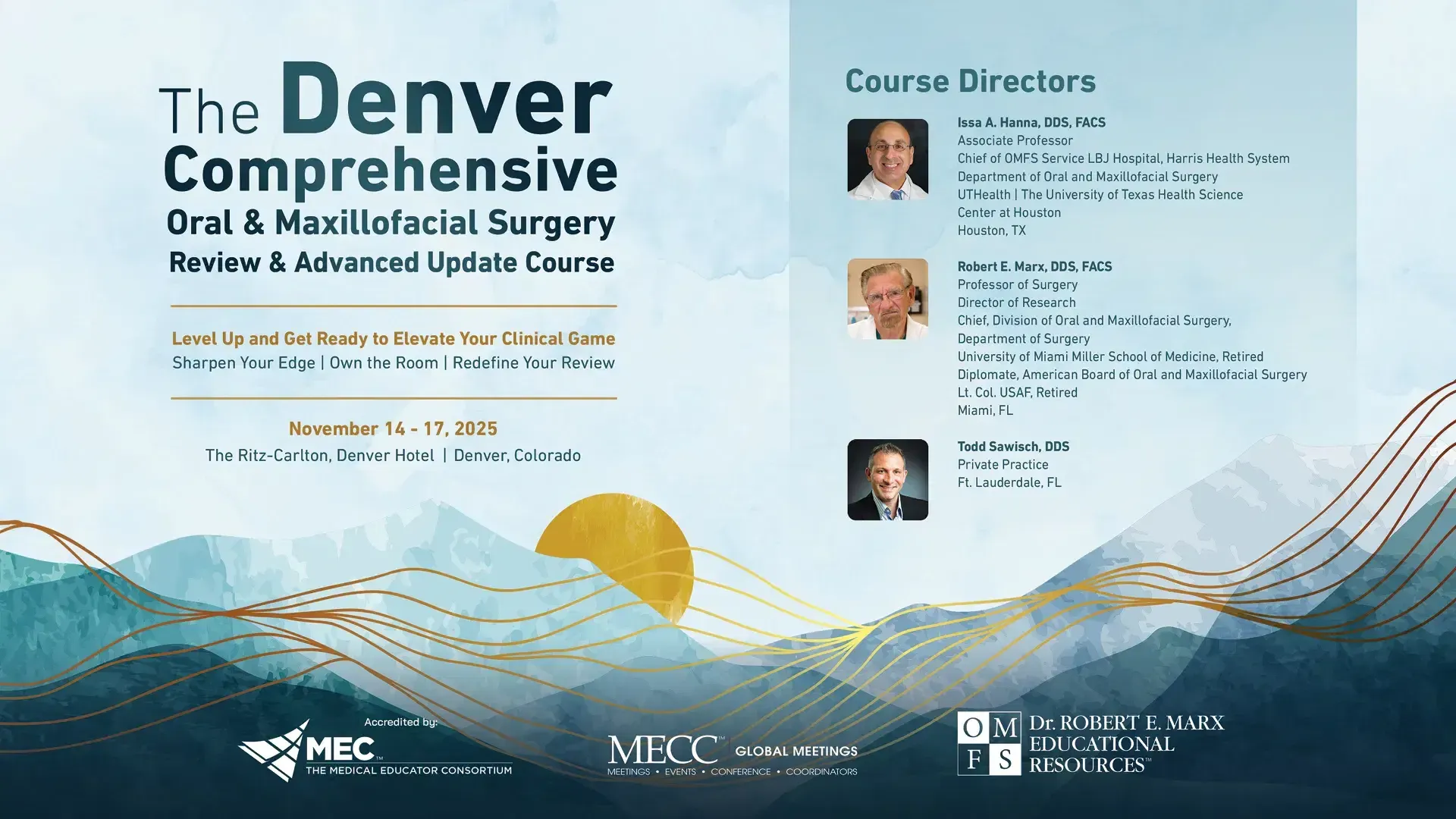 Courses | 2025 Denver Comprehensive OMFS Review Course | MyMedFlix