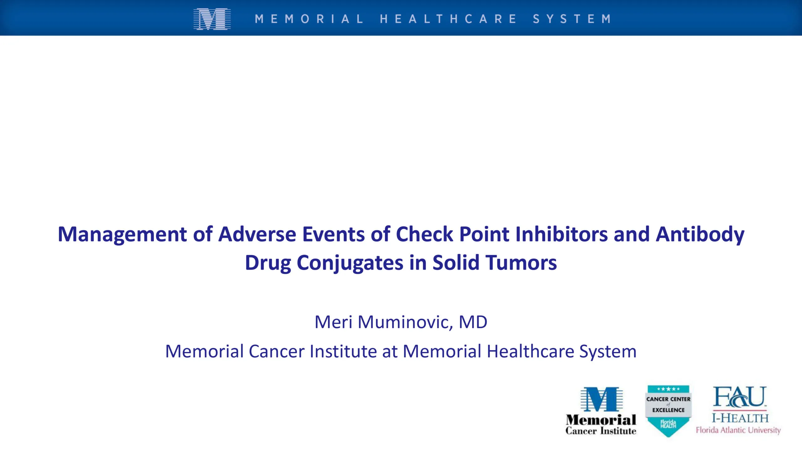 Management of Adverse Events of Check Point Inhibitors (CPI) and ...